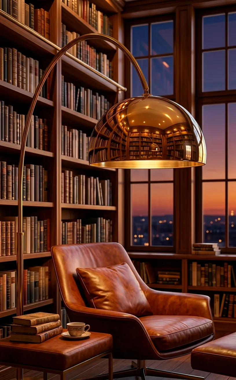 10 Golden Brass Lamps That Elevate Your Home Library - SpaceOfMuse
