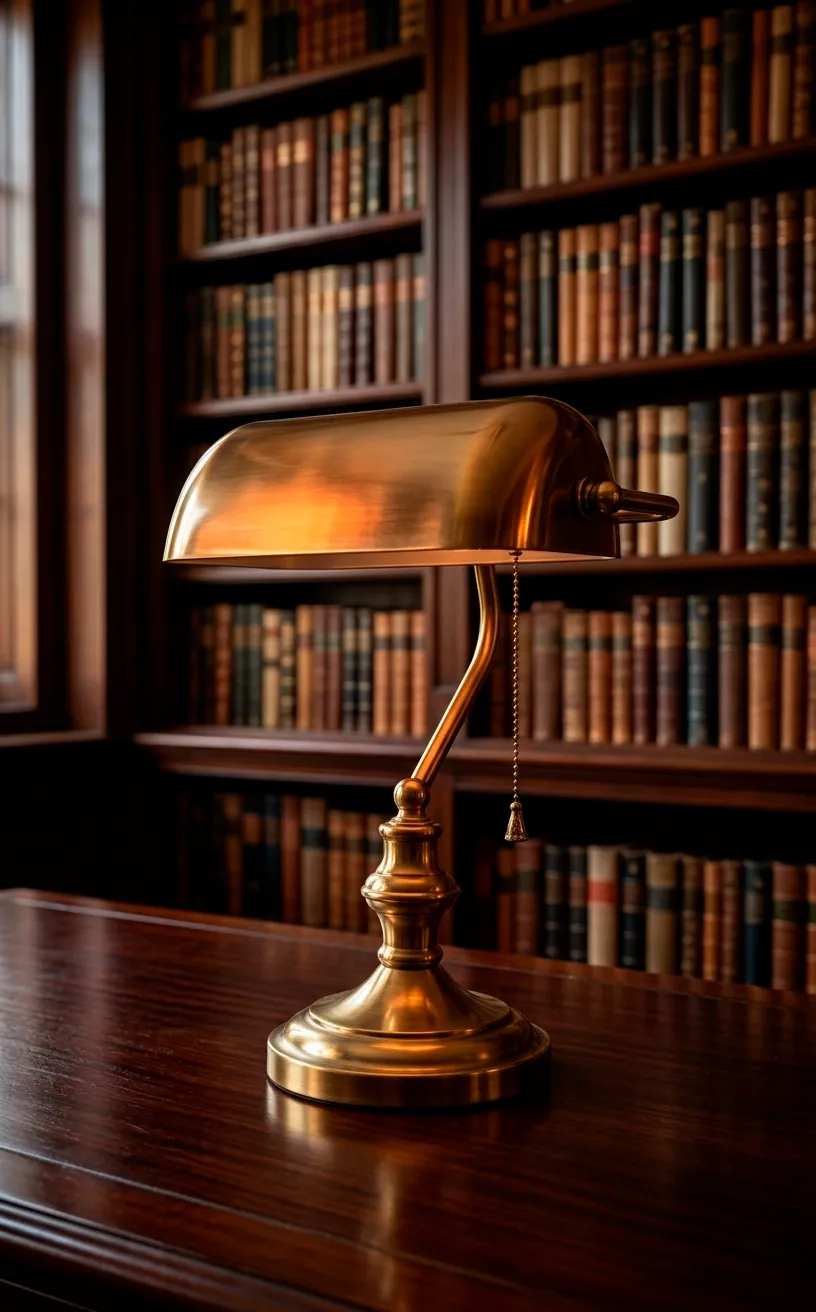 10 Golden Brass Lamps That Elevate Your Home Library - SpaceOfMuse