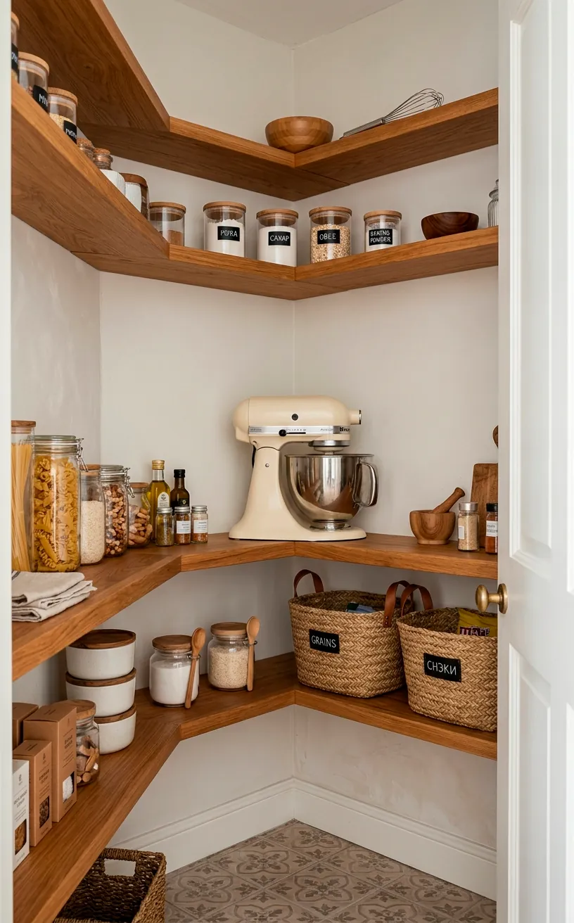 Small Pantry Organization Ideas: Using Floating Shelves to Add Space ...